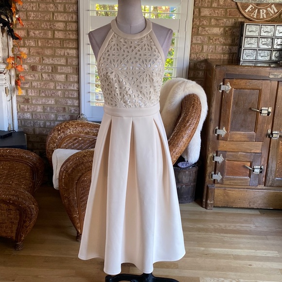 ASOS | Dresses | Asos Cream Halter Dress 4 New | Poshmark